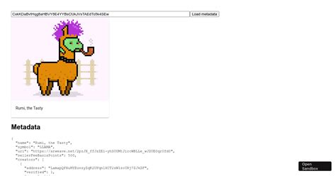 Metaplex Nft Metadata Forked Codesandbox
