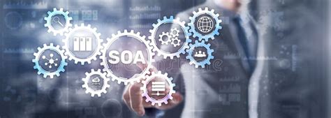 Soa Service Oriented Architecture Under Principle Of Service Encapsulation Stock Image Image