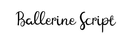Ballerine Script Font FFonts Net
