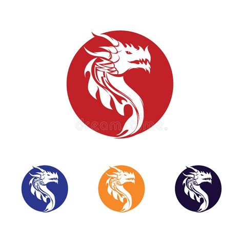Dragon Head Vector Image Logo And Symbol Stock Vector Illustration Of Logo Monster 180270067