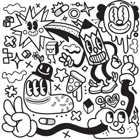 Graffiti Doodle Vector Art Icons And Graphics For Free Download