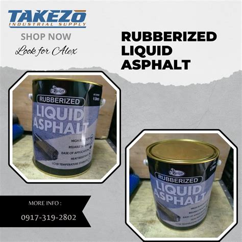 Rubberized Liquid Asphalt Qty 1 Gallon Commercial And Industrial