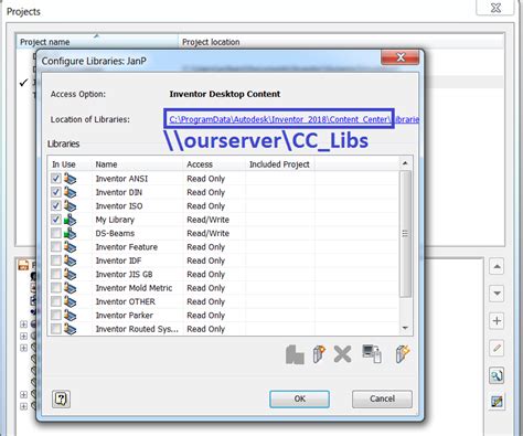 Solved Content Center Library Autodesk Community