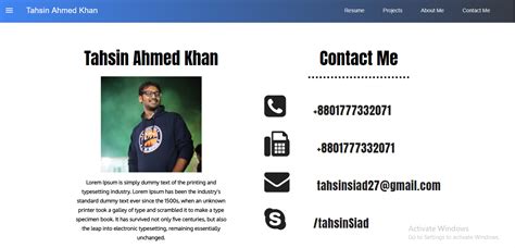 GitHub Tahsinsiad Portfolio Using React