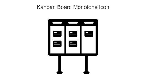 Kanban Board Monotone Icon In Powerpoint Pptx Png And Editable Eps Format Presentation