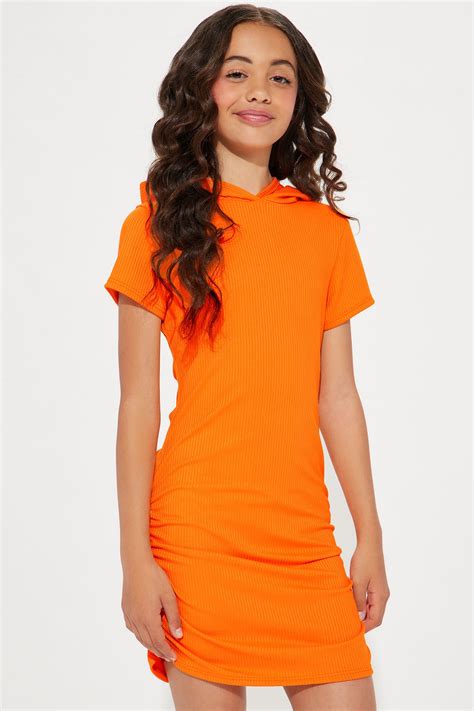 Mini Jenny On The Block Dress Orange Fashion Nova