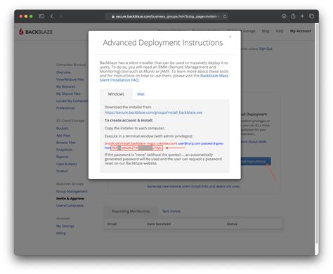 Windows Silent Deployment Backblaze Help