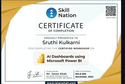 Sruthi Kulkarni On Linkedin Powerbi Datavisualization Certification