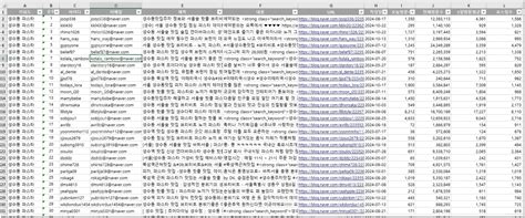 n사 블로거 db 수집 프로그램 드립니다 크몽