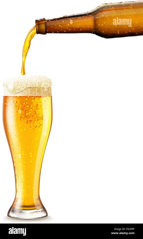 Pouring Beer Stock Vector Images Alamy