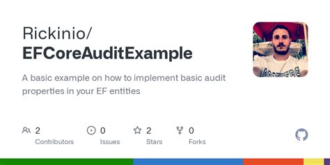 github rickinio efcoreauditexample a basic example on how to implement basic audit properties
