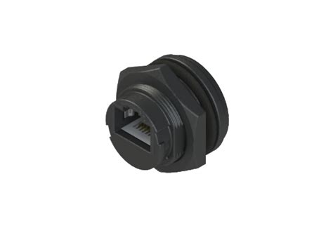 Waterproof IP To Ethernet RJ Female Panel Mounting Connector RJ C L C Holin