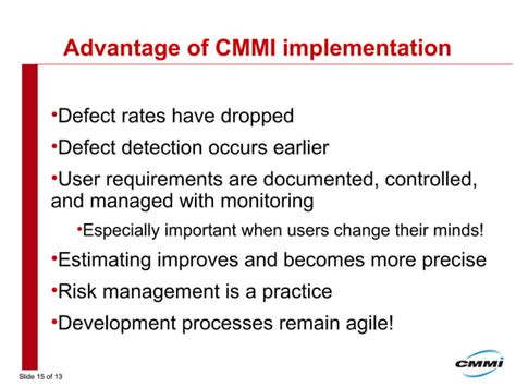 CMMI PPT Business Business And Finance