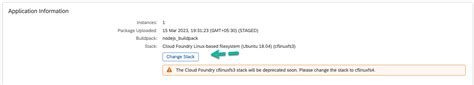 How To Update Stack To Cflinuxfs4 In Sap Btp Cloud Sap Community