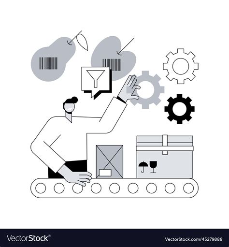Sortation Systems Abstract Concept Royalty Free Vector Image
