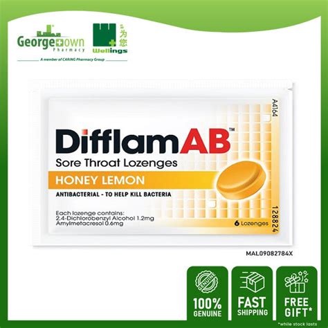 Difflam Ab Lozenges Honey Lemon 6s Lazada