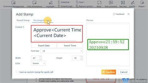 How To Add A Stamp In A PDF File WPS Academy Free Office Courses