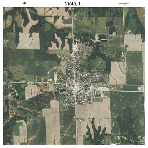 Aerial Photography Map Of Viola Il Illinois