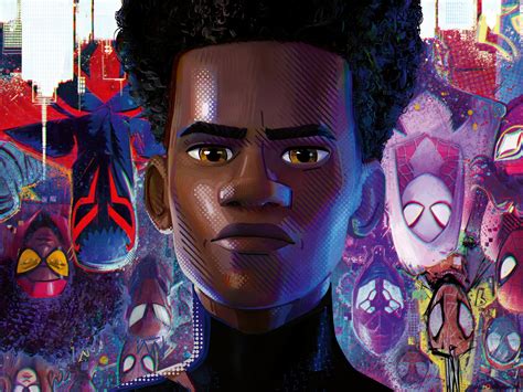 Miles Morales From Spider Man Across The Spider Verse 2023 Movie 4k
