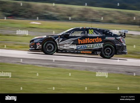 Daniel Rowbottom In A Honda Civic Type R At The Btcc Event At Thruxton In August 2021 Stock