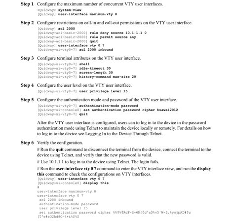 Thunder — How To Configure A Vty User Interface