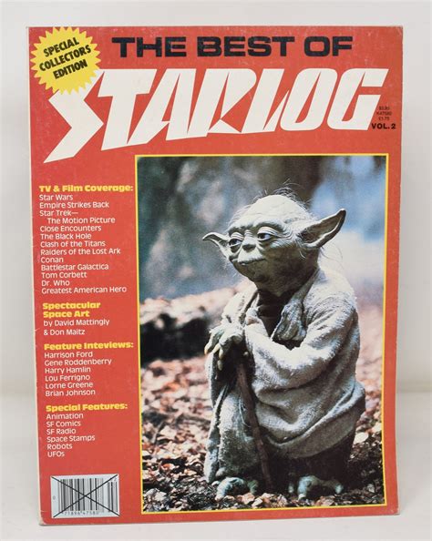 Best Of Starlog Magazine 2 1981 Fn Vf Star Wars Yoda Star Trek Harrison