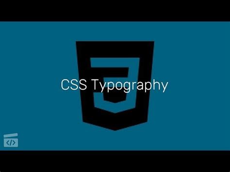 free video css typography from youtube class central