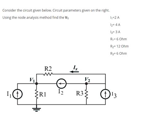 Solved Consider The Circuit Given Below Circuit Parameters Chegg