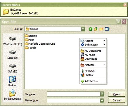 Direct Folders Quick Direct Access To Favorite Folders And Applications Megaleecher Net
