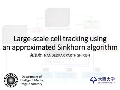large scale cell tracking using an approximated sinkhorn algorithm ppt