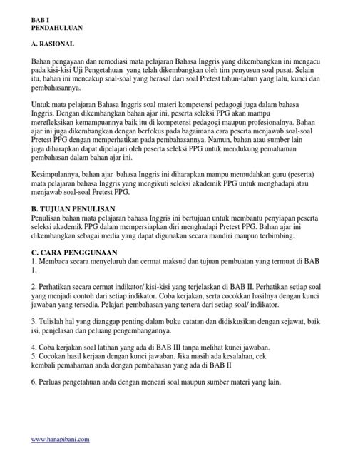 Soal Pretest Bahasa Inggris Pdf