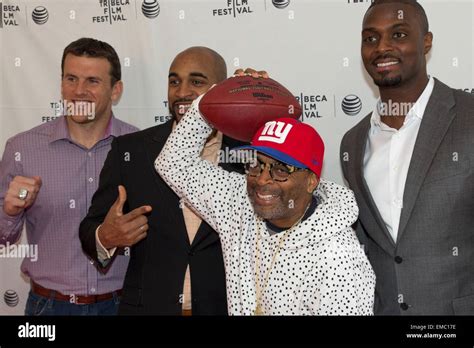 New York Ny Usa 19th Apr 2015 Chris Snee David Tyree Spike Lee Plaxico Burress At