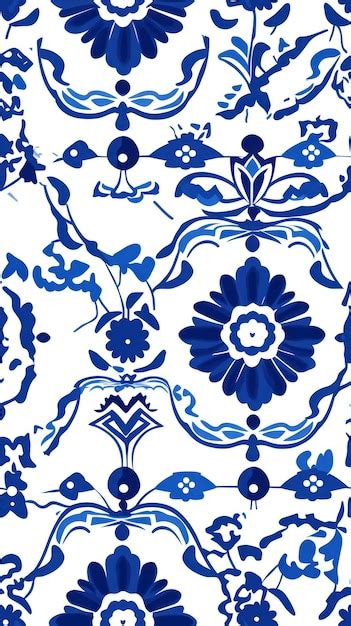 Tile Pattern Of Turtle Wallpaper Art Backgrounds Porcelain Premium Ai