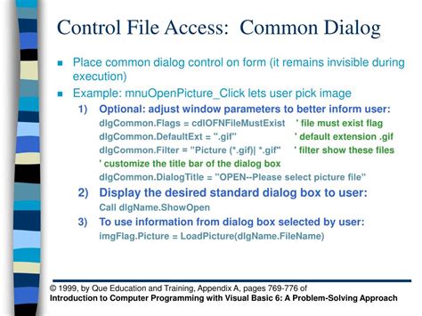 ppt adding common dialog control powerpoint presentation free