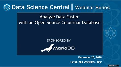 Dsc Webinar Series Analyze Data Faster With An Open Source Columnar