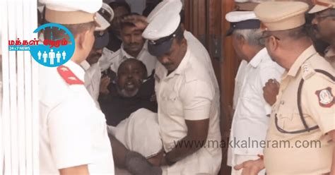 சட்டப்பேரவையில் அமளி குண்டுக்கட்டாக வெளியேற்றப்பட்ட அதிமுக எம்எல்ஏ ஆர் பி உதயகுமார்