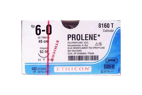 Prolene 6 0 Sc 16 45cm R8160t X24