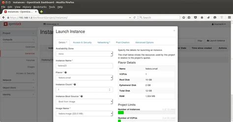 How To Launch An Instance From Openstack Horizon Dashboard