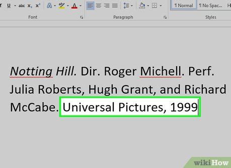 Ways To Cite A Movie Using MLA Style WikiHow
