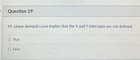 solved question 1919 ﻿linear demand curve implies that the