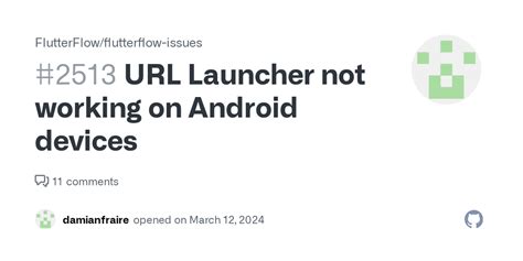 Url Launcher Not Working On Android Devices · Issue 2513 · Flutterflow