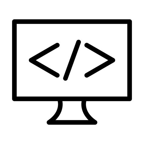 programming icon design 10751081 vector art at vecteezy