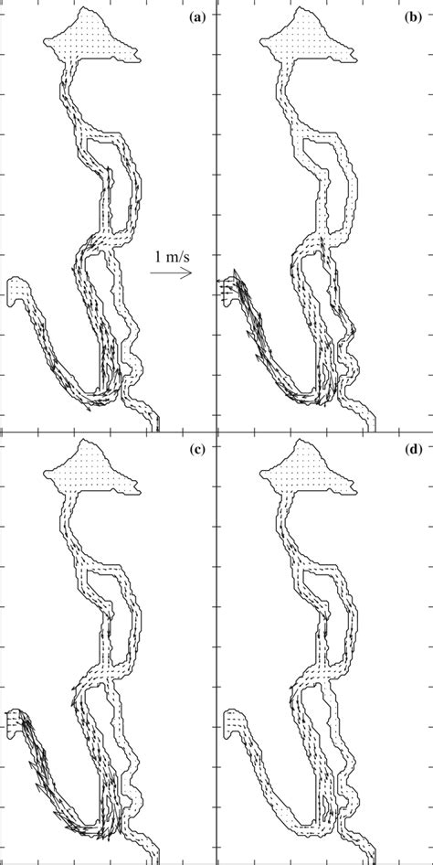 Tidal Current Velocity According To The Four Selected Tidal Levels At