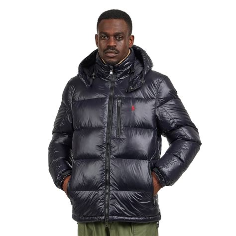 Polo Ralph Lauren The Gorham Glossed Down Jacket Polo Black Glossy