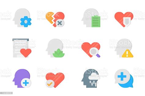 정신 건강 3d 아이콘 설정입니다 모바일 앱 및 웹 디자인을 위한 벡터 요소 3차원 형태에 대한 스톡 벡터 아트 및 기타 이미지 3차원 형태 Health 감정