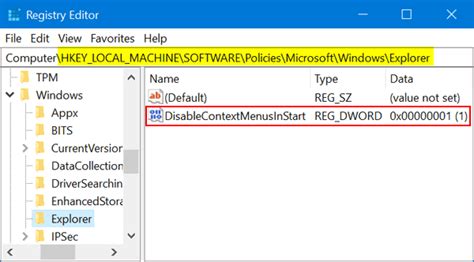 How To Disable Right Clicking On Start Menu In Windows 10 11 Password Recovery