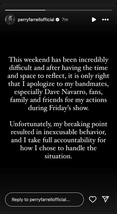 Perry Farrell Breaks Silence on Jane's Addiction Fight: 'My Breaking Point Resulted in ...