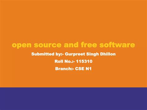 open source technology pptx