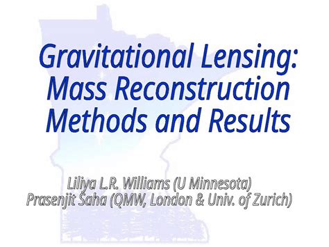 Ppt Outline Brief Non Technical Introduction To Strong Multiple Image Lensing Bayesian