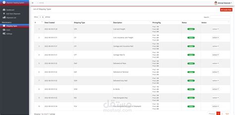 Shipment Tracking System مستقل